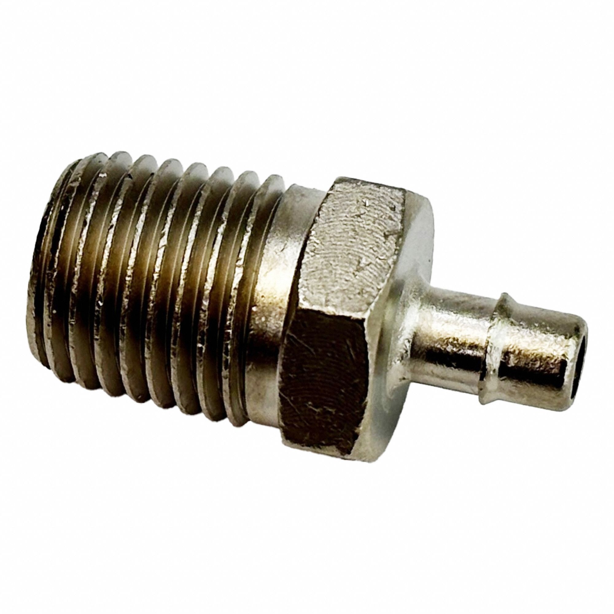 MEM-CO, 1/2 in Pipe x 3/16 in ID Size, MNPT x Tube, Mini Barb Fitting ...