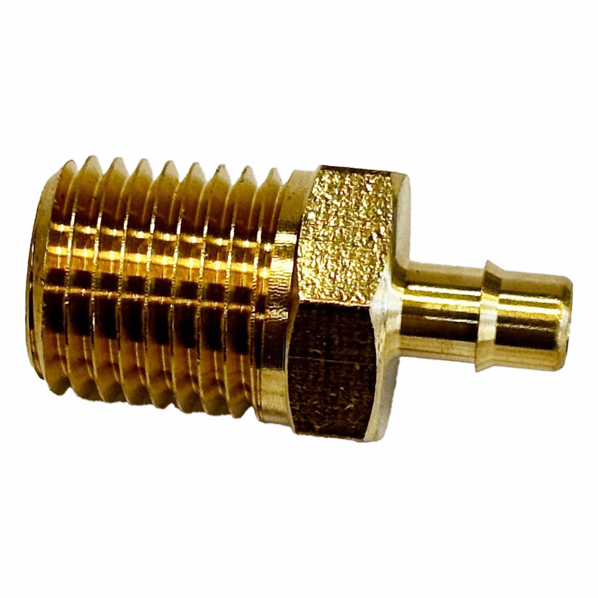 MEM-CO, 1/2 in Pipe x 3/16 in ID Size, MNPT x Tube, Mini Barb Fitting ...