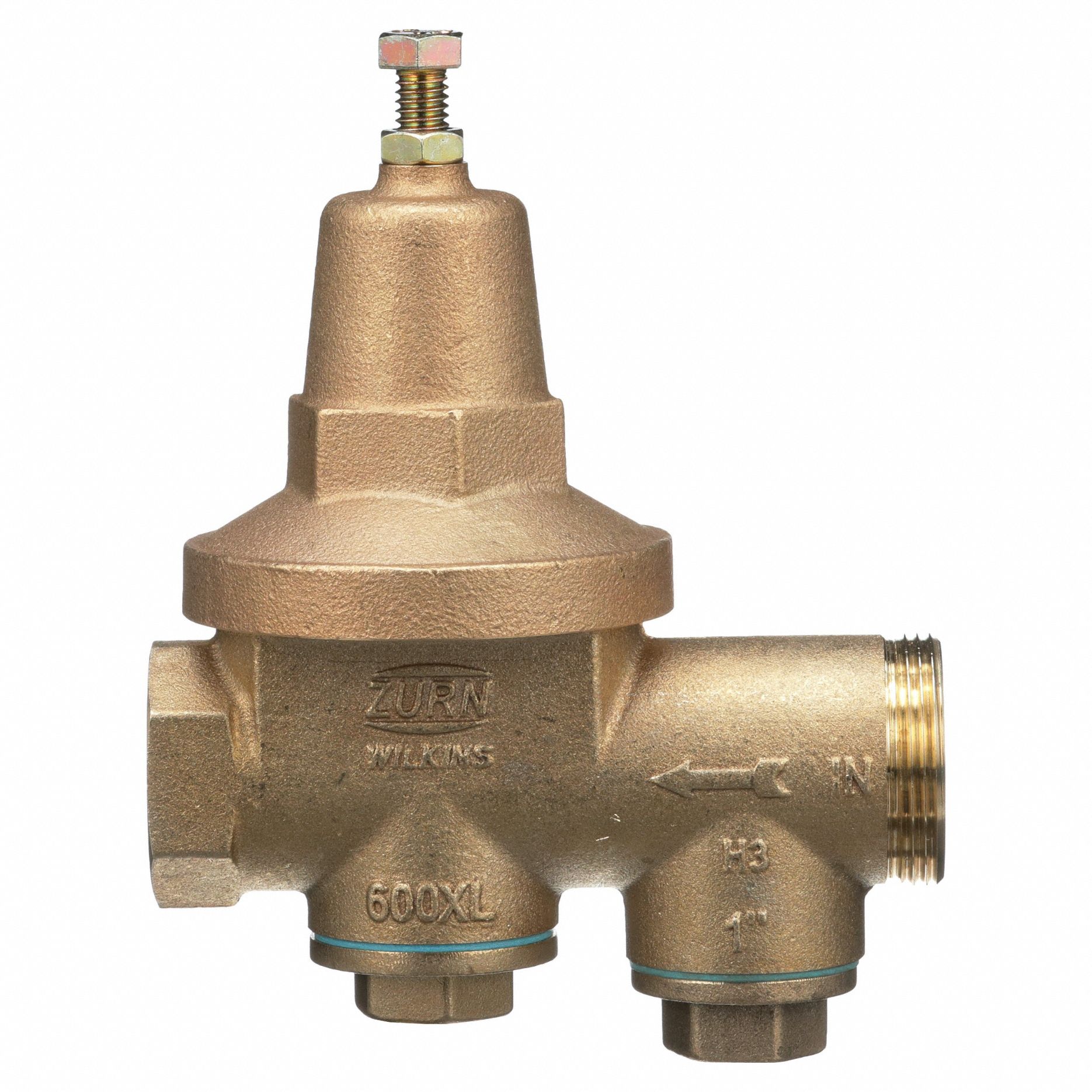 WILKINS, FNPT x FNPT, 1 in Pipe Size, Water Pressure Reducing Valve ...