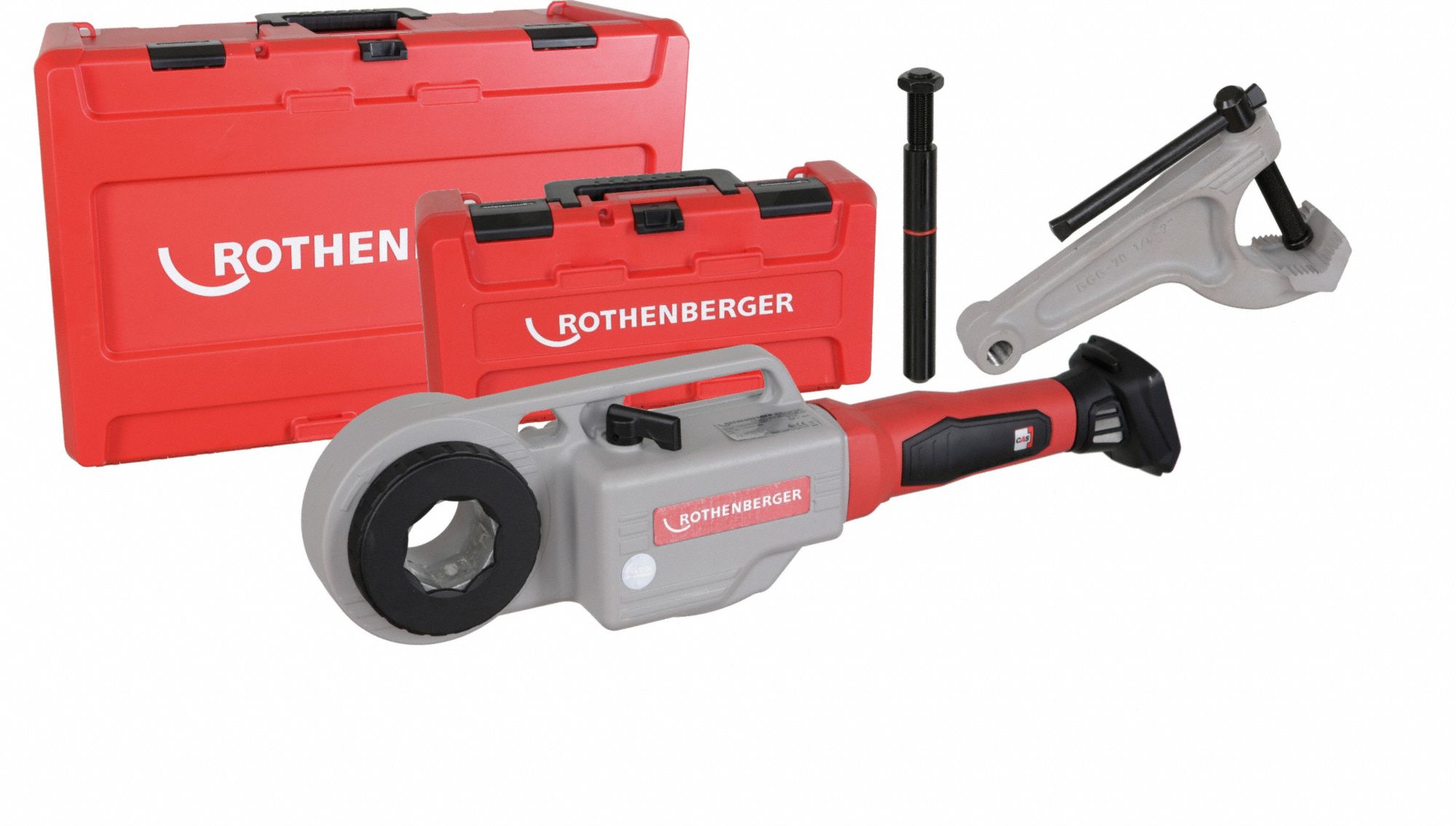 ROTHENBERGER, Cordless, For 1/4 in to 2 in Pipe, Power Threader ...