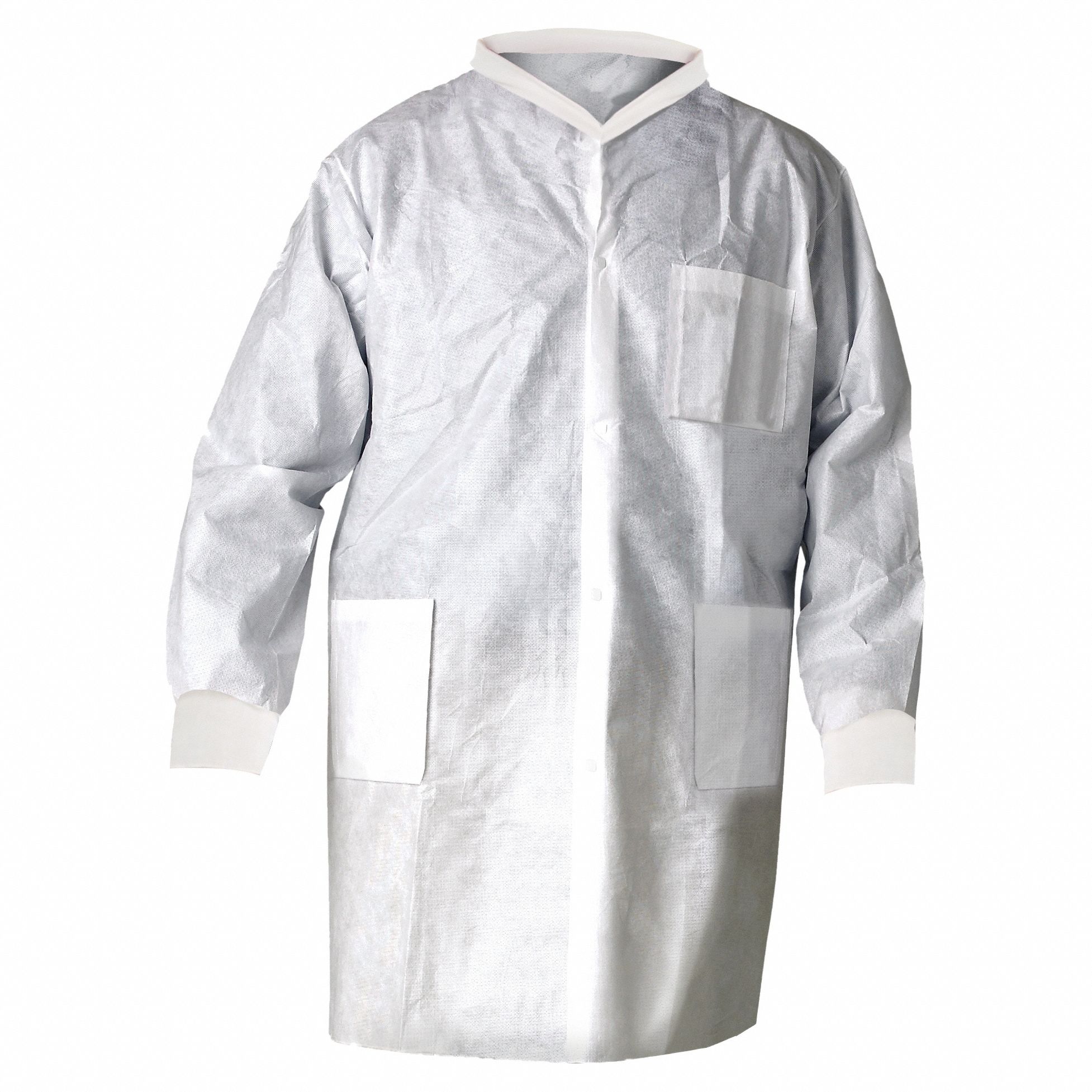 KIMTECH, SMS, Knit Collar, Lab Coat - 803Z33|10020 - Grainger