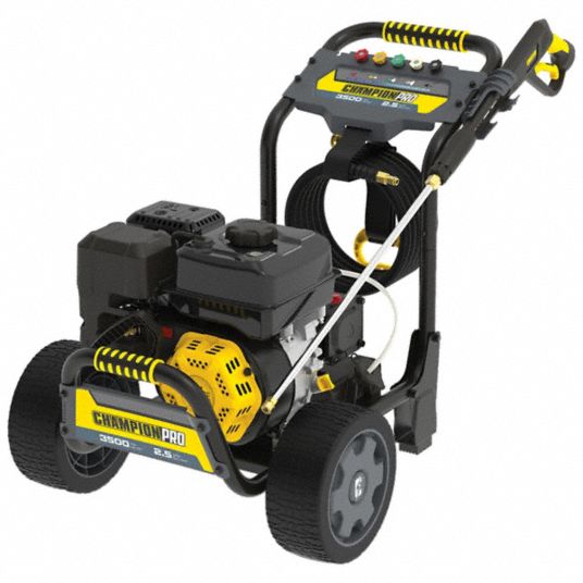 CHAMPION POWER EQUIPMENT, Heavy Duty, Cart, Gas-Powered Pressure Washer ...