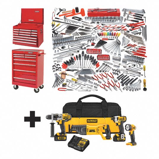 PROTO, 453 Total Pcs, SAE, Master Tool Set - 100G45|100G45 - Grainger