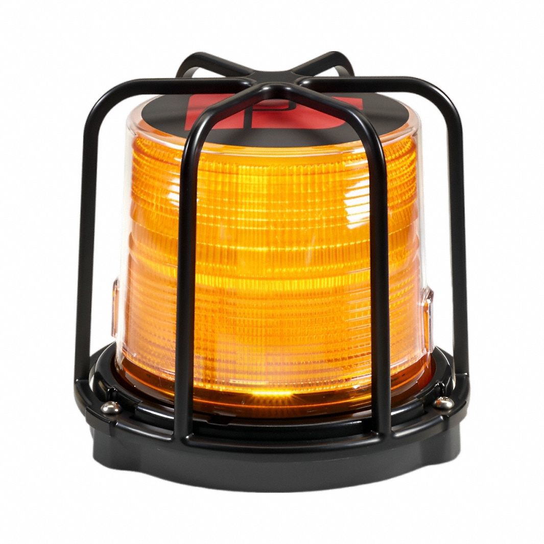 FEDERAL SIGNAL, Flashing Beacon, Amber, Led Warning Beacon - 848D33 ...