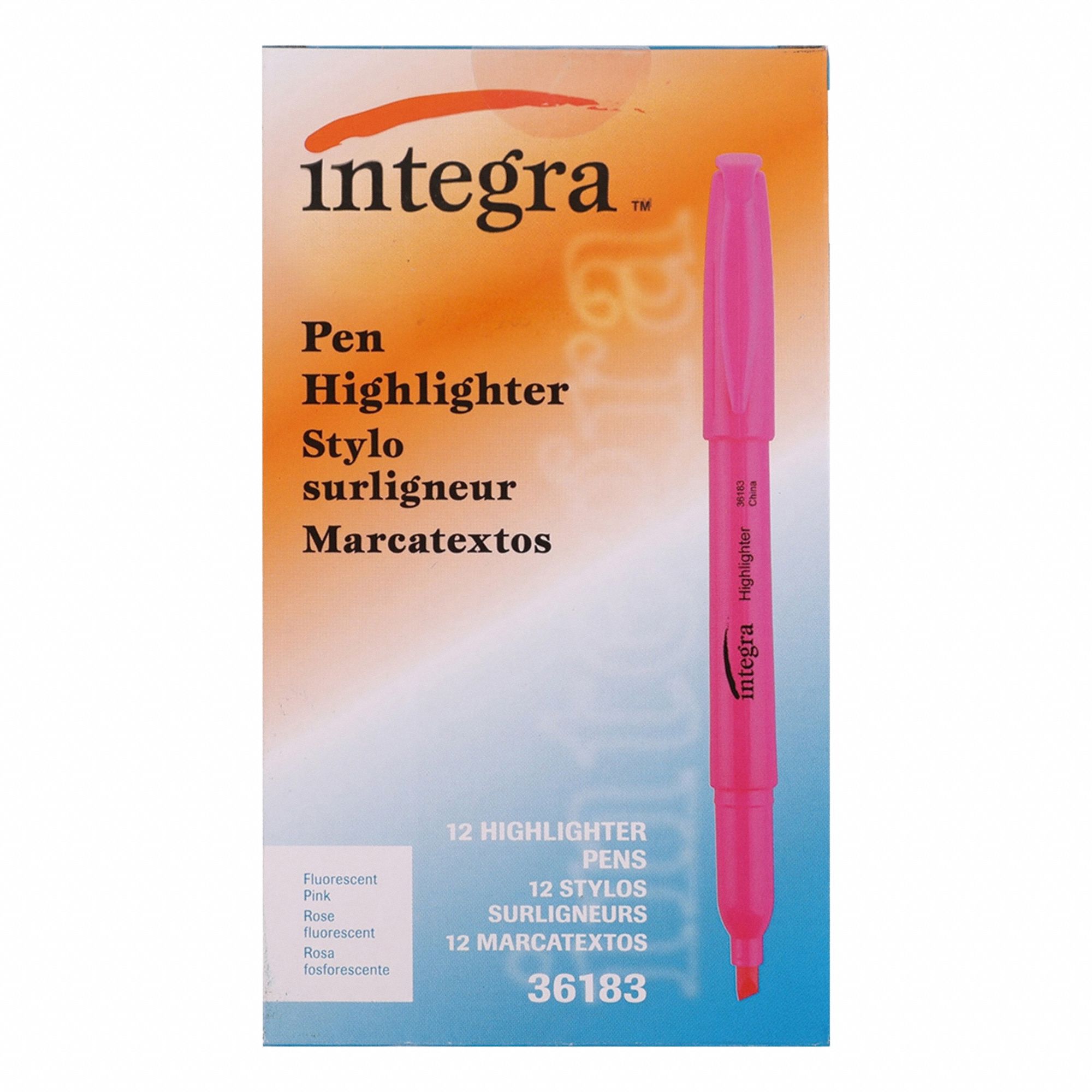 INTEGRA, Pink, Chisel, Highlighter - 403UT1|ITA36183 - Grainger