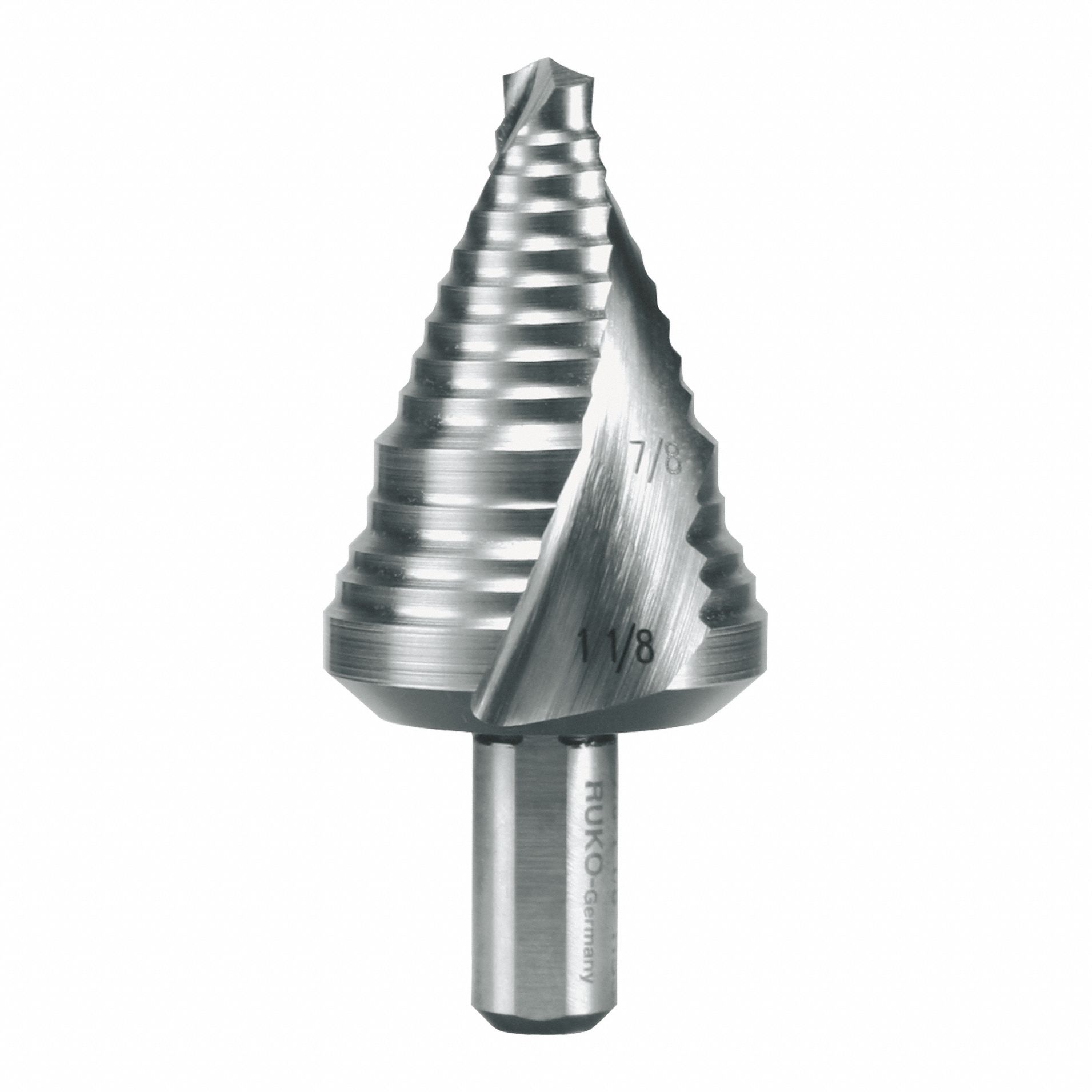 RUKO TOOLS, 7/8" to 1-1/8", Cobalt, Step Drill Bit - 828XK9|101709E ...