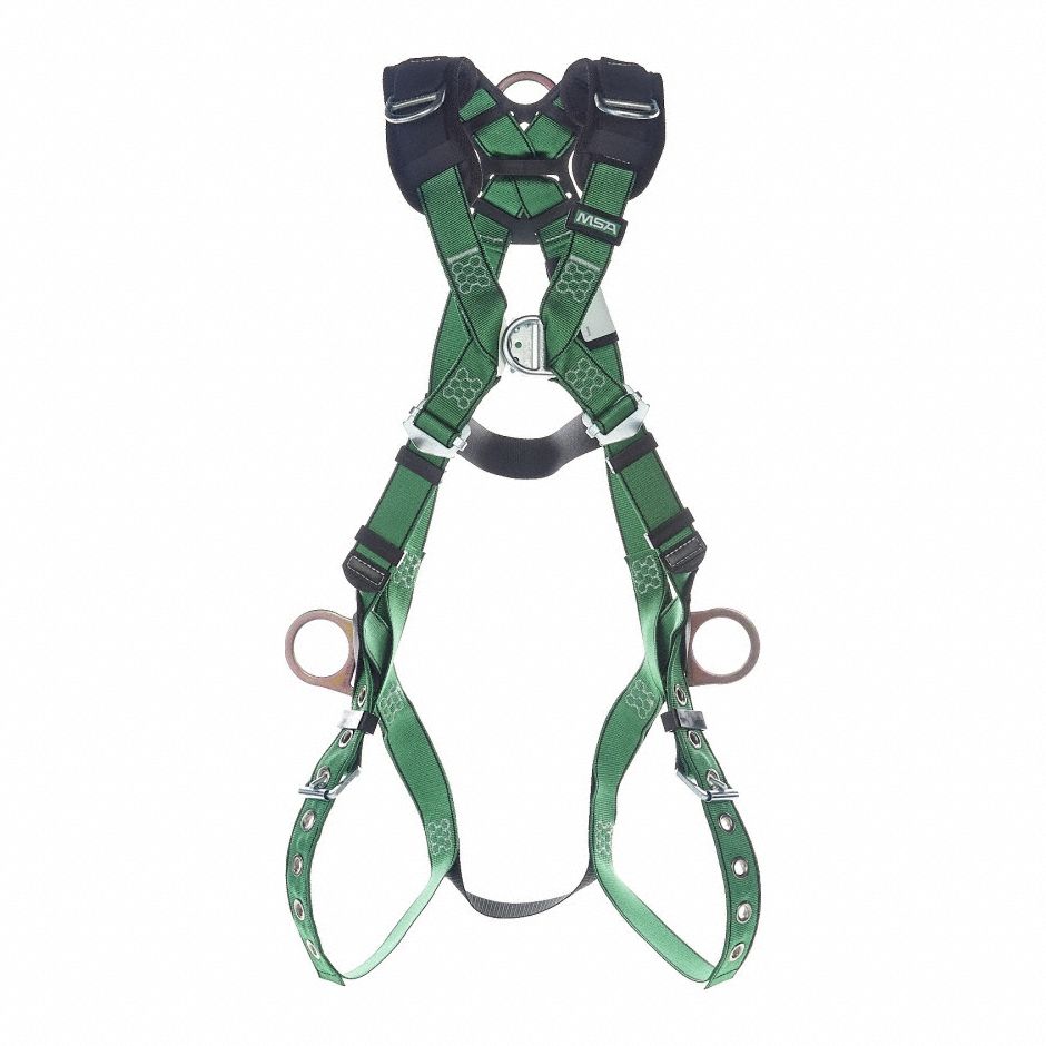 MSA, Climbing/Confined Spaces/Positioning, Vest Harness, Fall ...