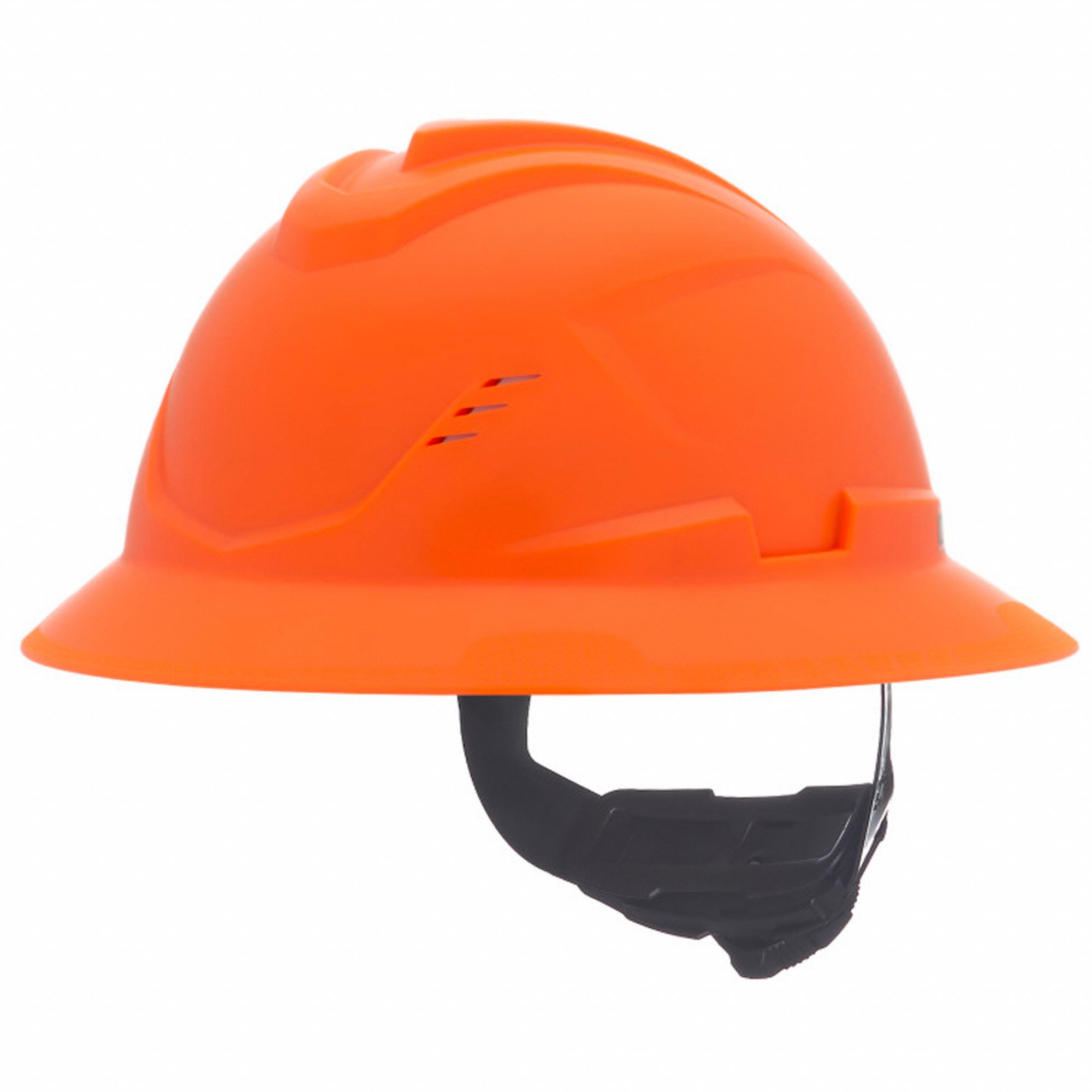 V-GARD, High-Visibility Orange, No Graphics, Full Brim Cooling Helmet ...
