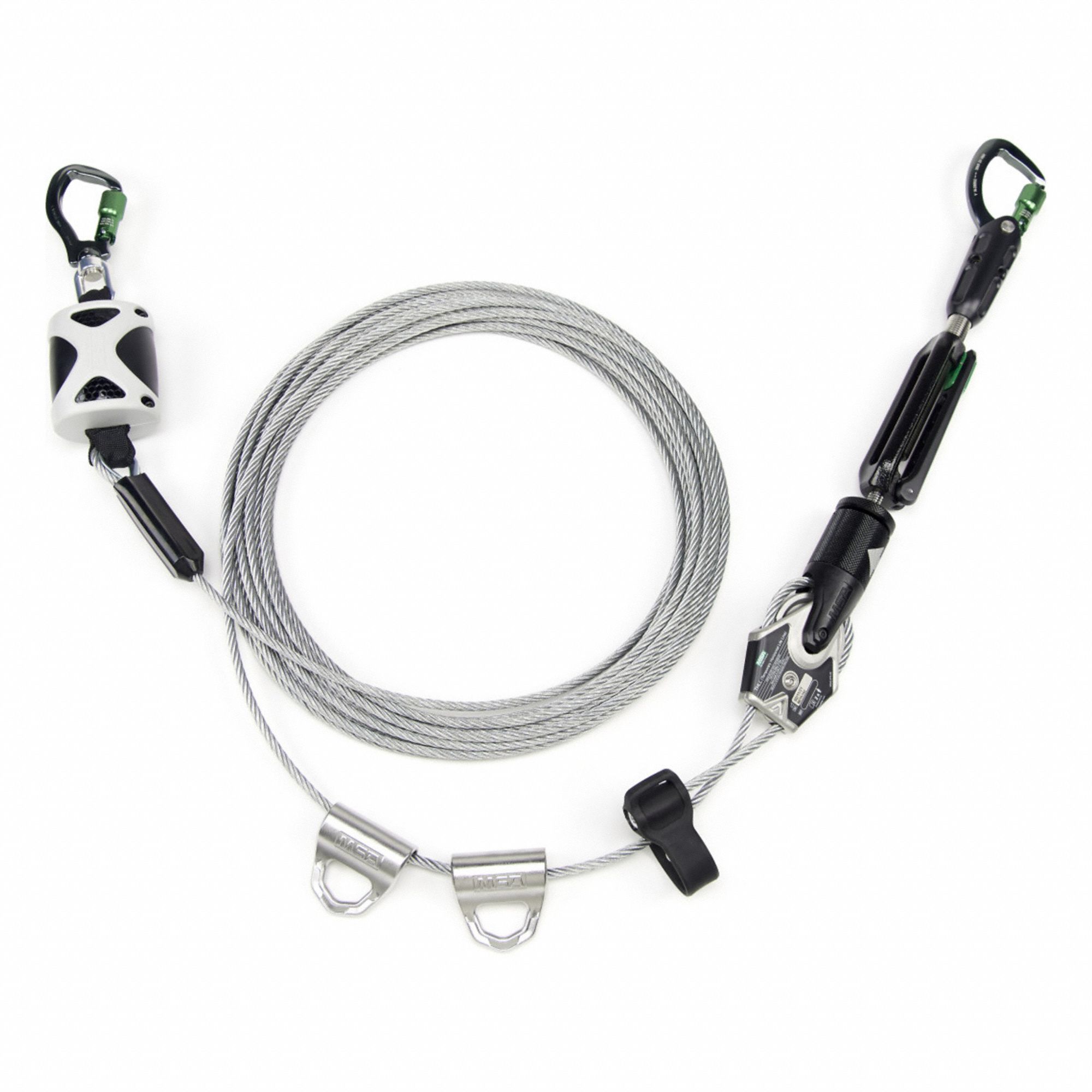 MSA, 100 ft Lifeline Lg, Temporary, Horizontal Lifeline - 794C53 ...