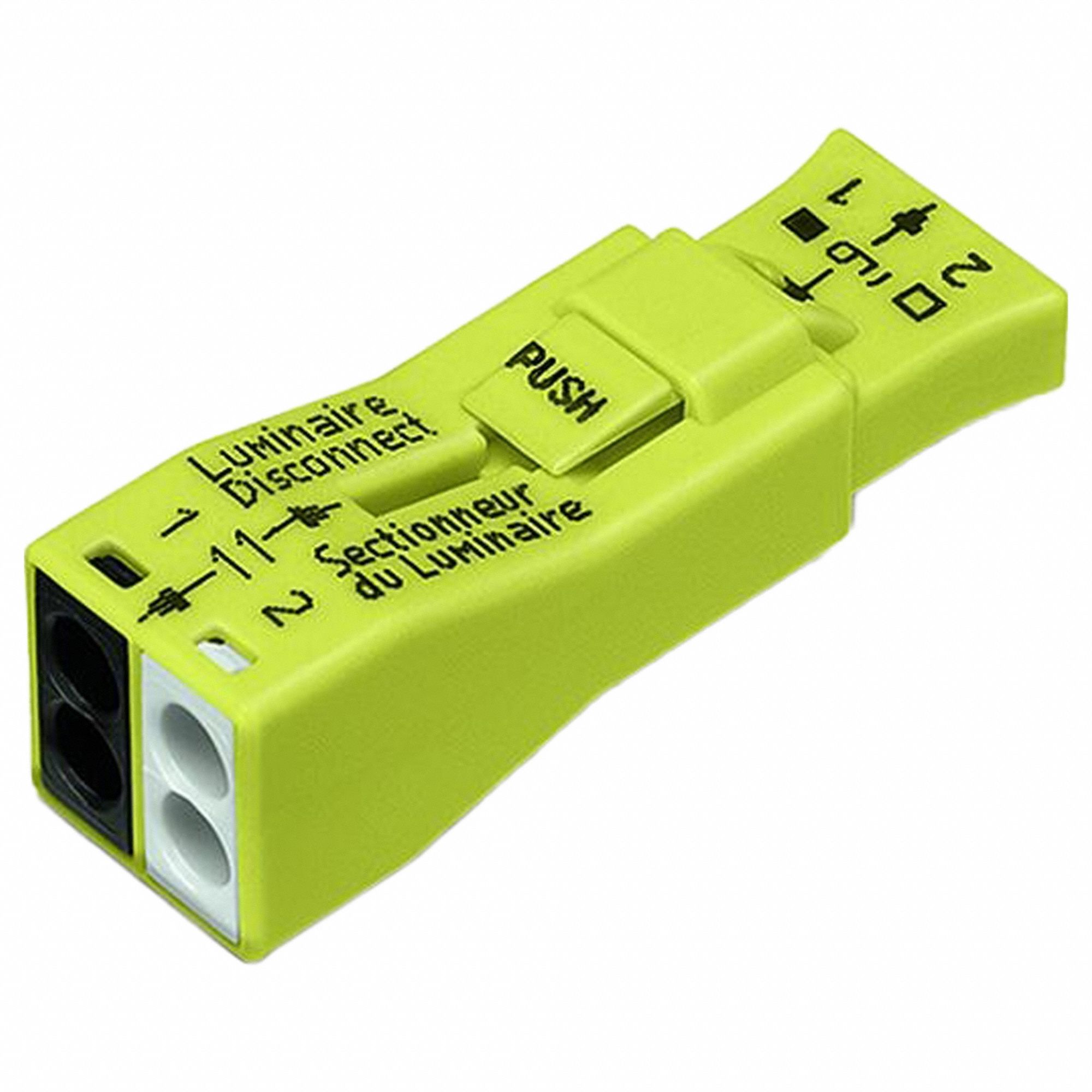 WAGO, Push-In, 2 Ports - Ballast Side, Luminaire Disconnect - 820KC2 ...