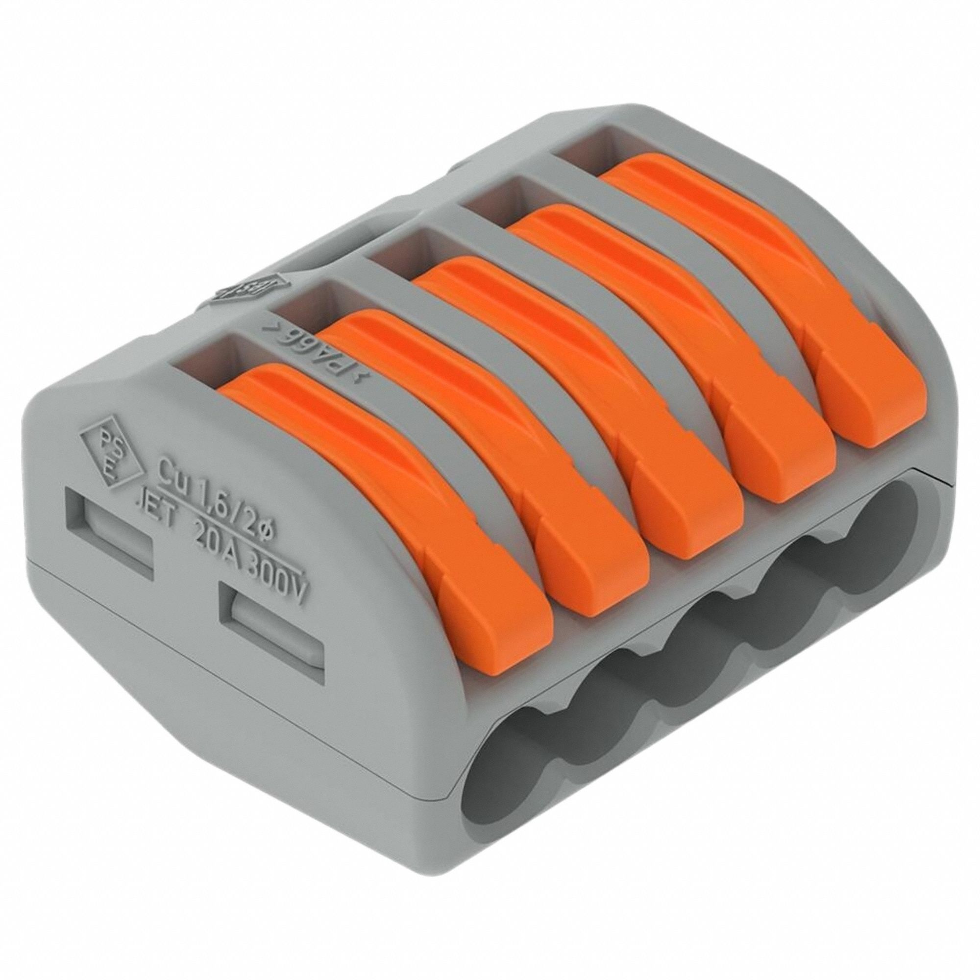 WAGO, Gray, Polycarbonate, Splicing Connector - 820KD6|222-415/K194 ...