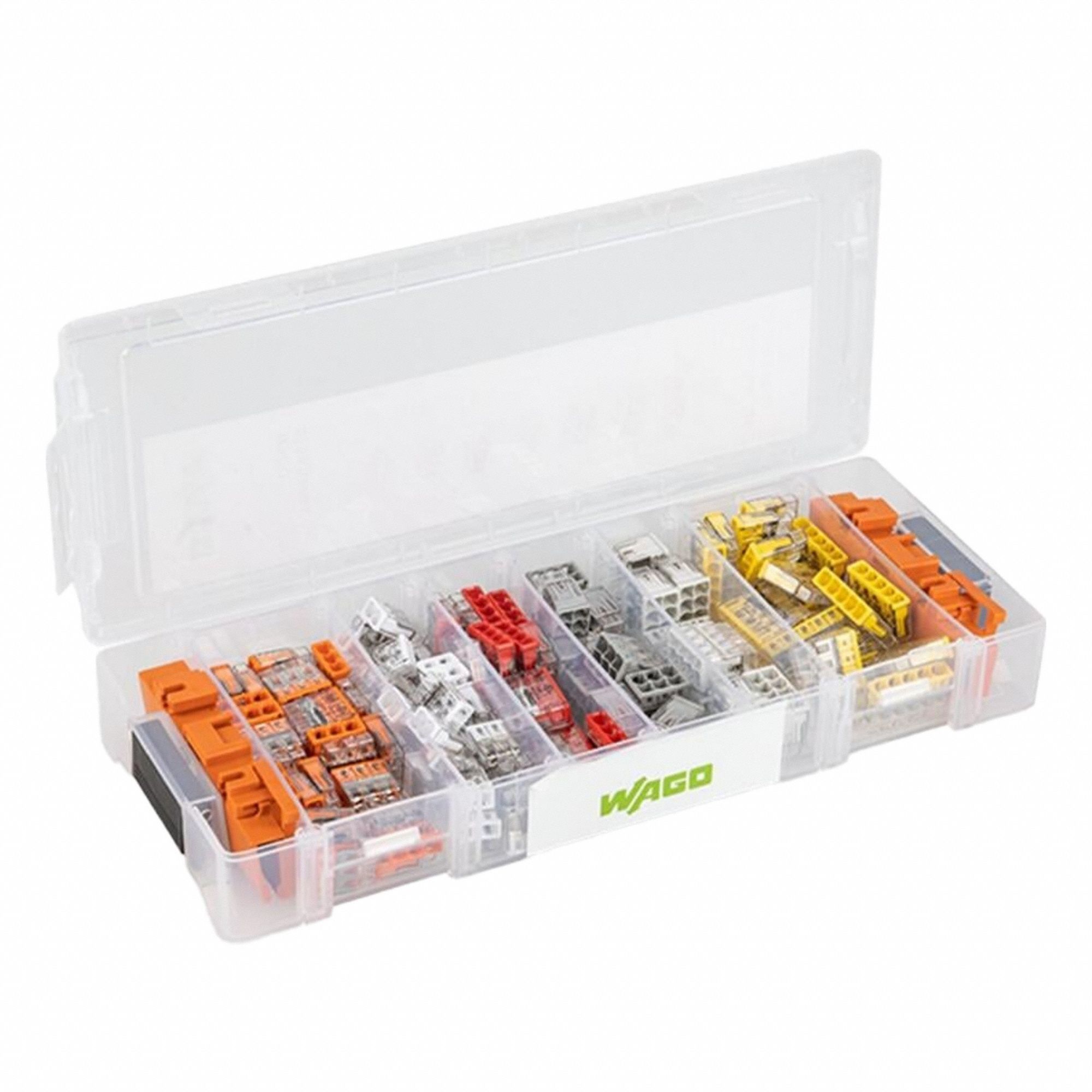 WAGO, Push-In Termination, 115 Pieces, Electrical Connector Assortment ...