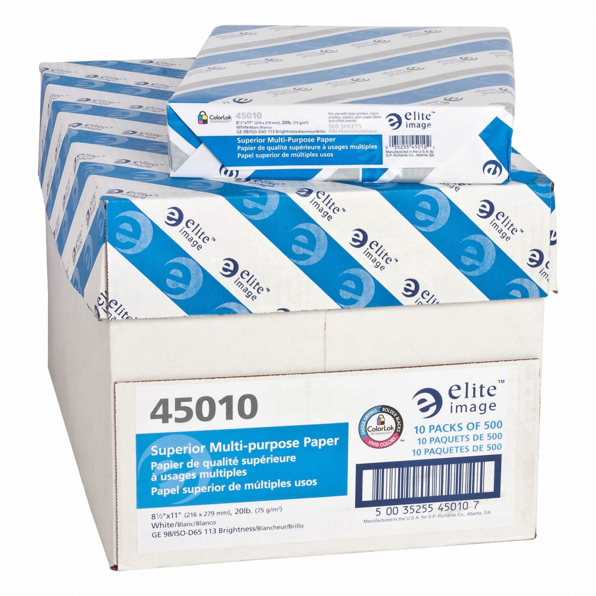 ELITE IMAGE, Letter Paper Size Name, 20 lb Paper Wt, Multi-Purpose ...