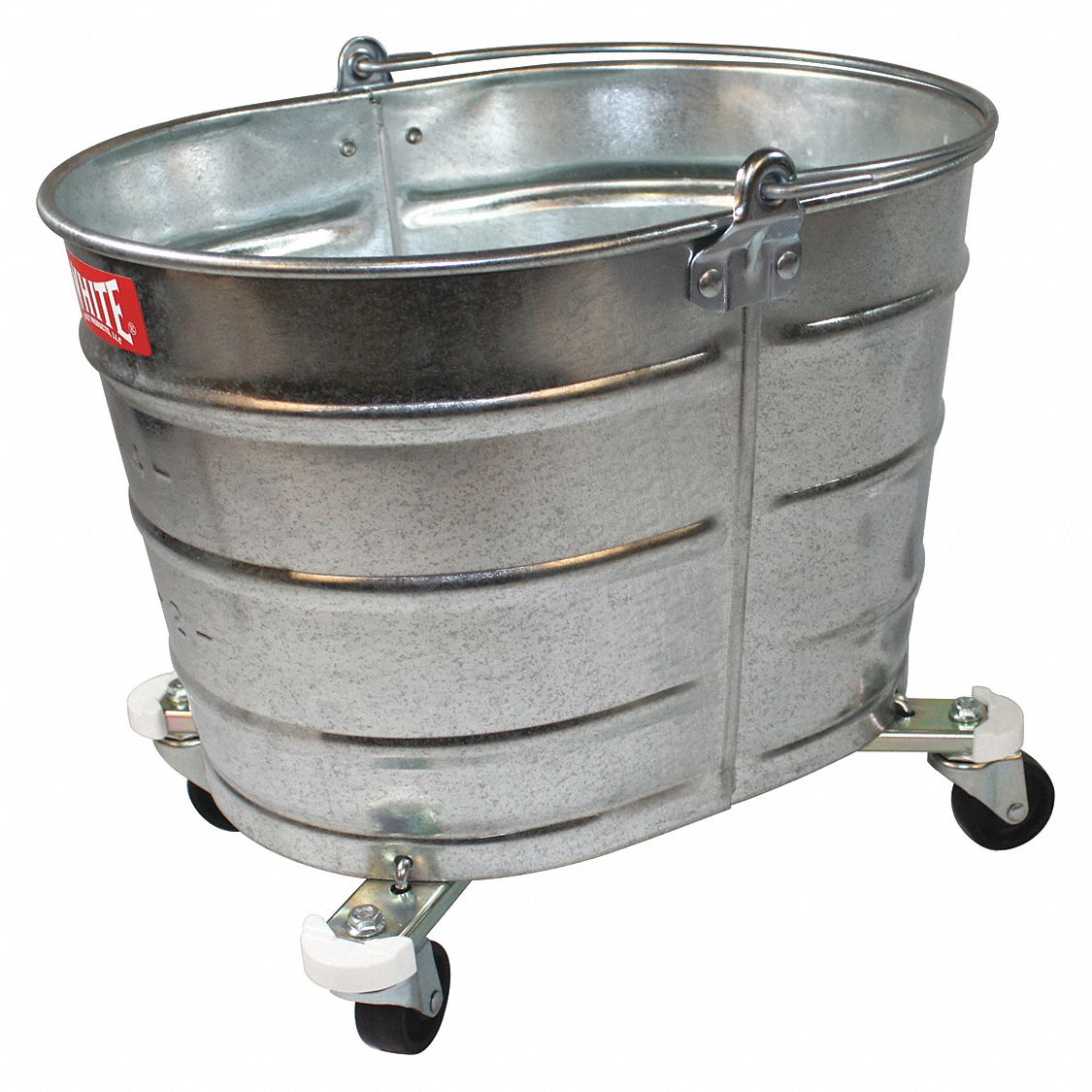 IMPACT PRODUCTS, Galvanized Steel, 8 3/4 gal Capacity, Mop Bucket ...