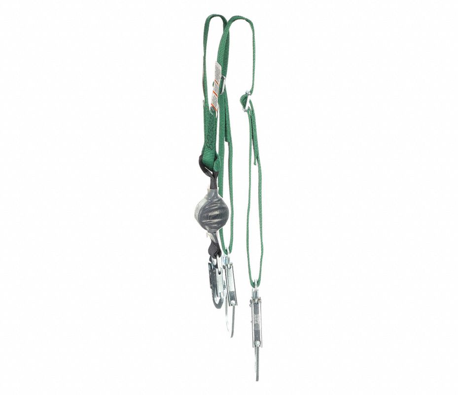 MSA Línea de Vida con Amortiguador de Impactos, Verde, No, Acero, 3 ...