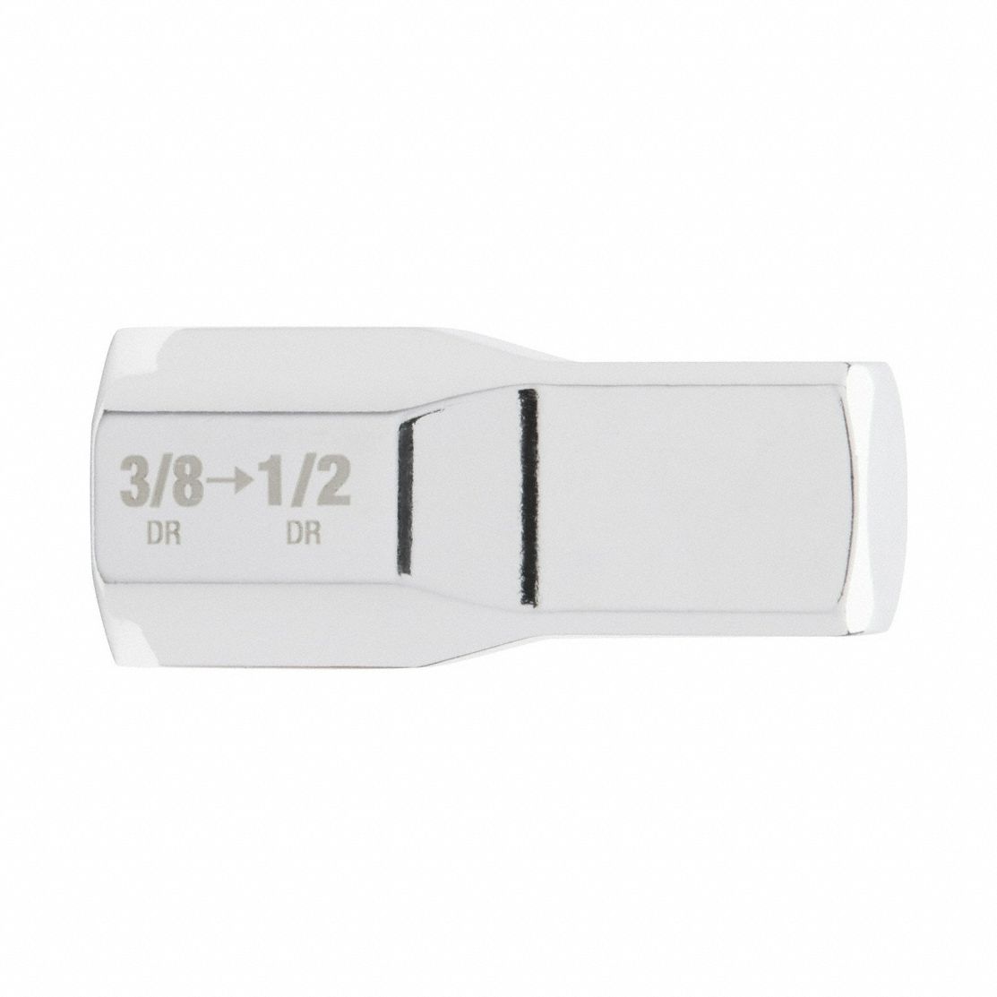 MILWAUKEE, 1/4 in Output Drive Size, Square, Drive Adapter 3/8 in to 1/ ...