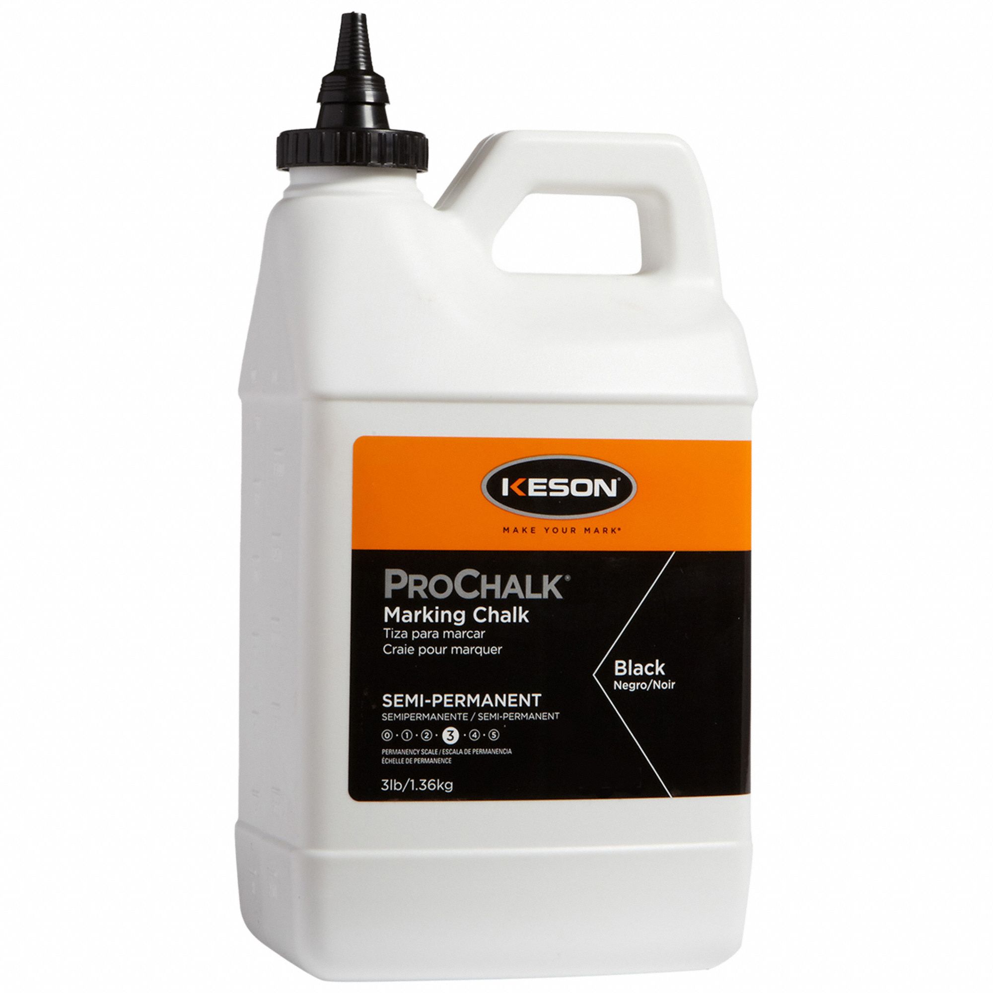 KESON, Black, Semi-Permanent, Marking Chalk - 6XGL7|103BLACK - Grainger
