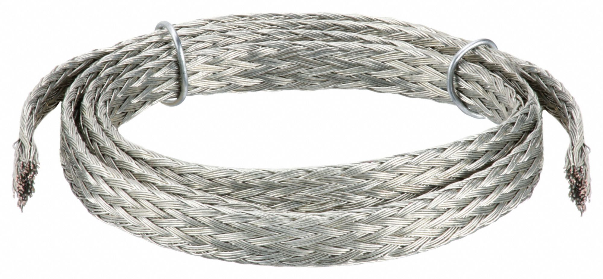 TECHFLEX INC Tinned Copper,Tubular Braid,1/8": 1/8 in Inside Dia, 100 ...