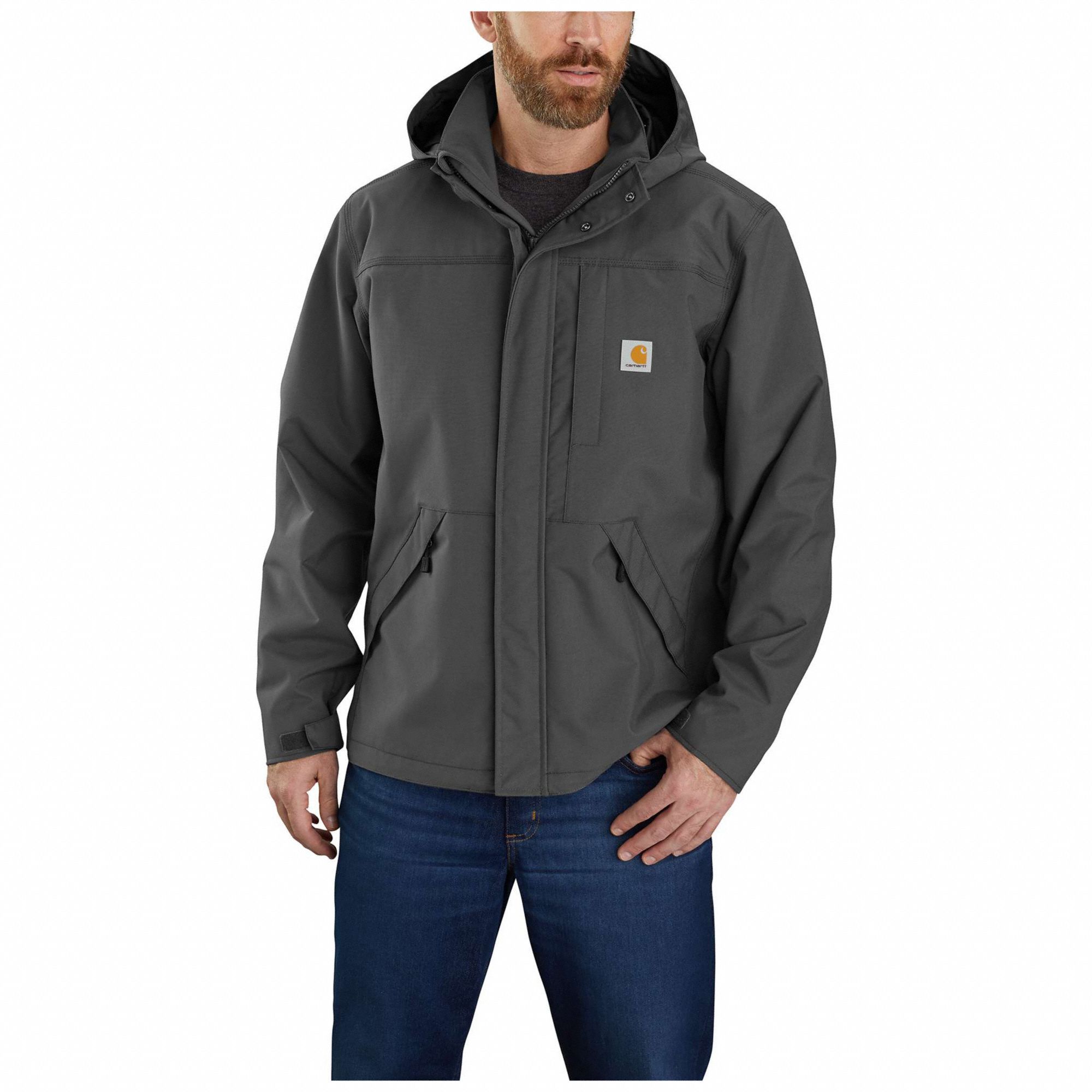 CARHARTT, Jacket, Men's, Heavy Weight Rain Jacket - 795HD5|104670 ...