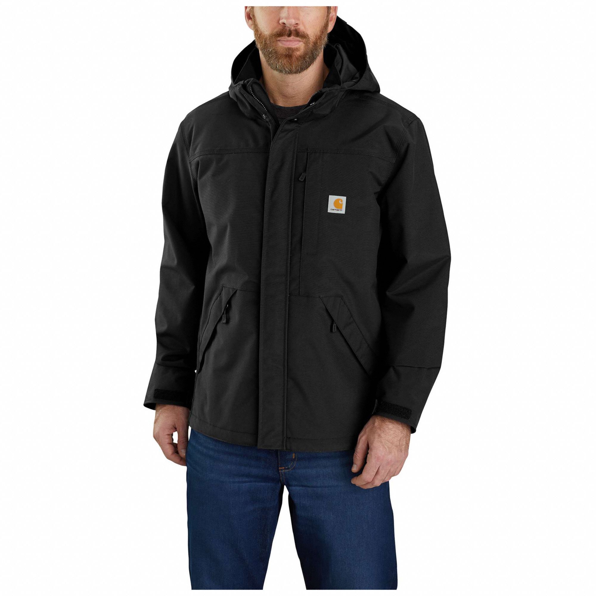 CARHARTT, Jacket, Men's, Heavy Weight Rain Jacket - 795HD9|104670 ...