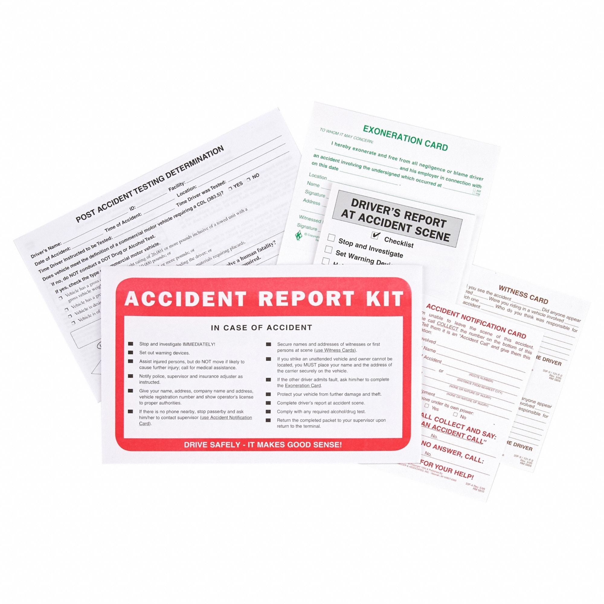 JJ KELLER, Accident Information, Accident Report Kit, Accident Report ...
