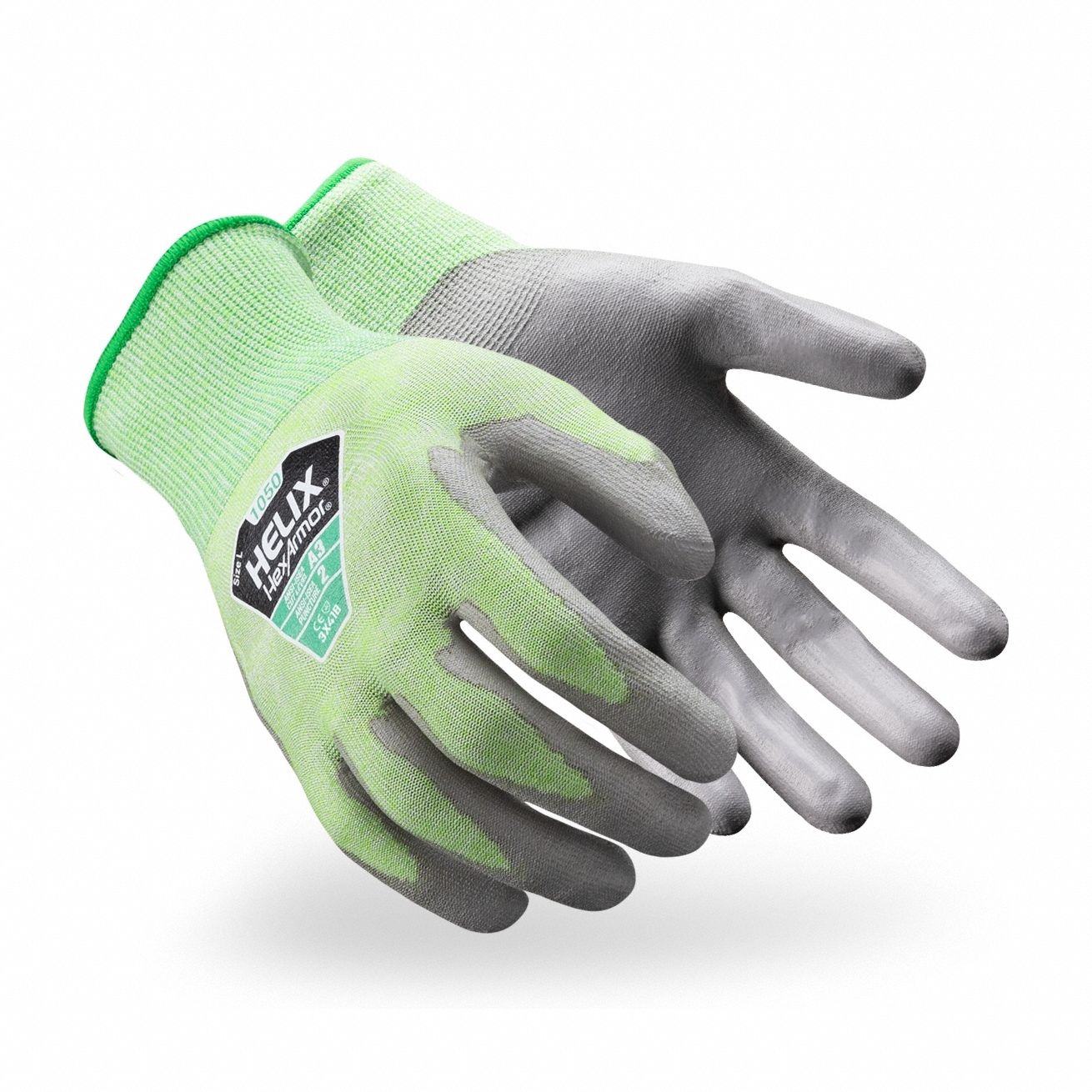 HEXARMOR, XL ( 10 ), ANSI Cut Level A3, Knit Gloves - 810KX9|1050-XL (10) - Grainger