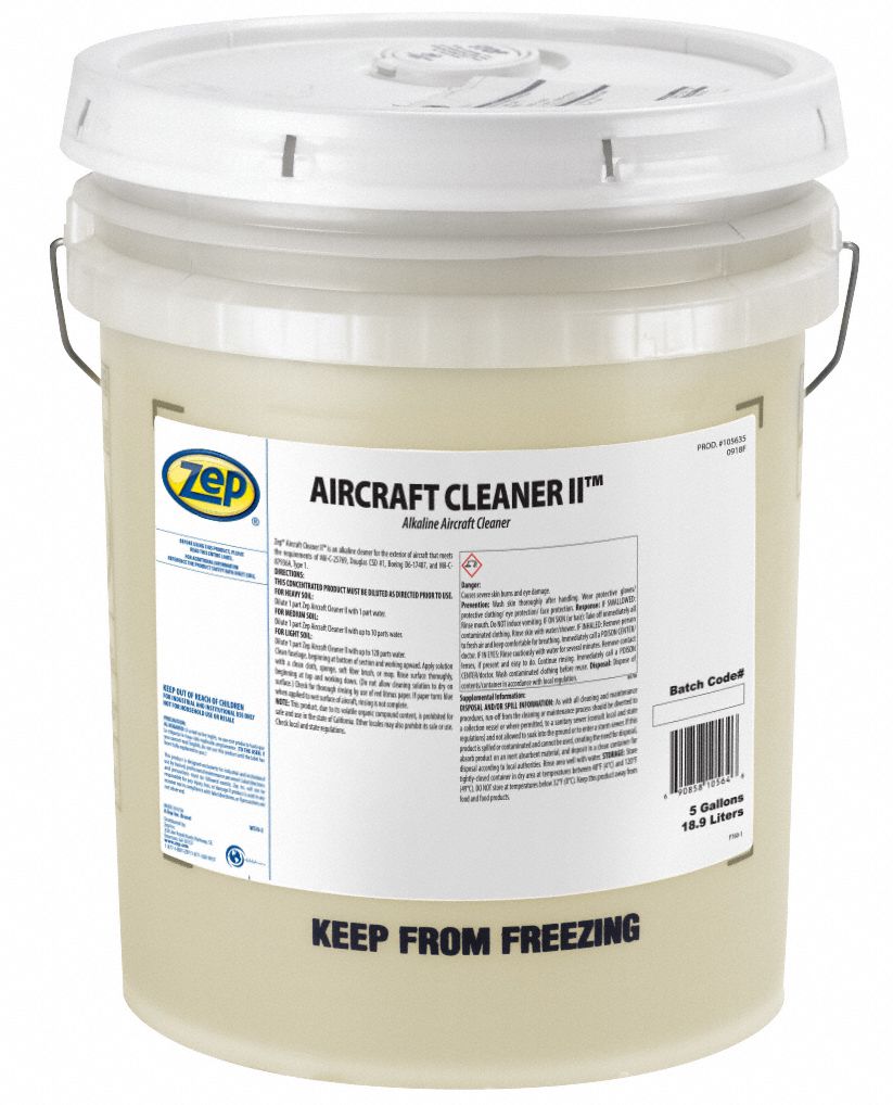 ZEP, Aviation Aircraft Cleaner II, 5 gal, Vehicle Wash - 54ZK98|105635 ...