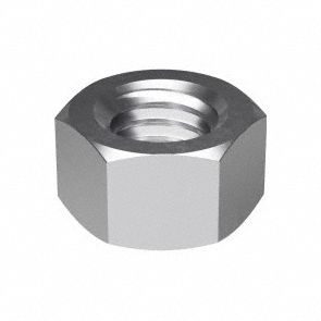 3/8"-24 Thread, 9/16 in Hex Wd, Hex Nut - 812EX9|2-F-37F - Grainger