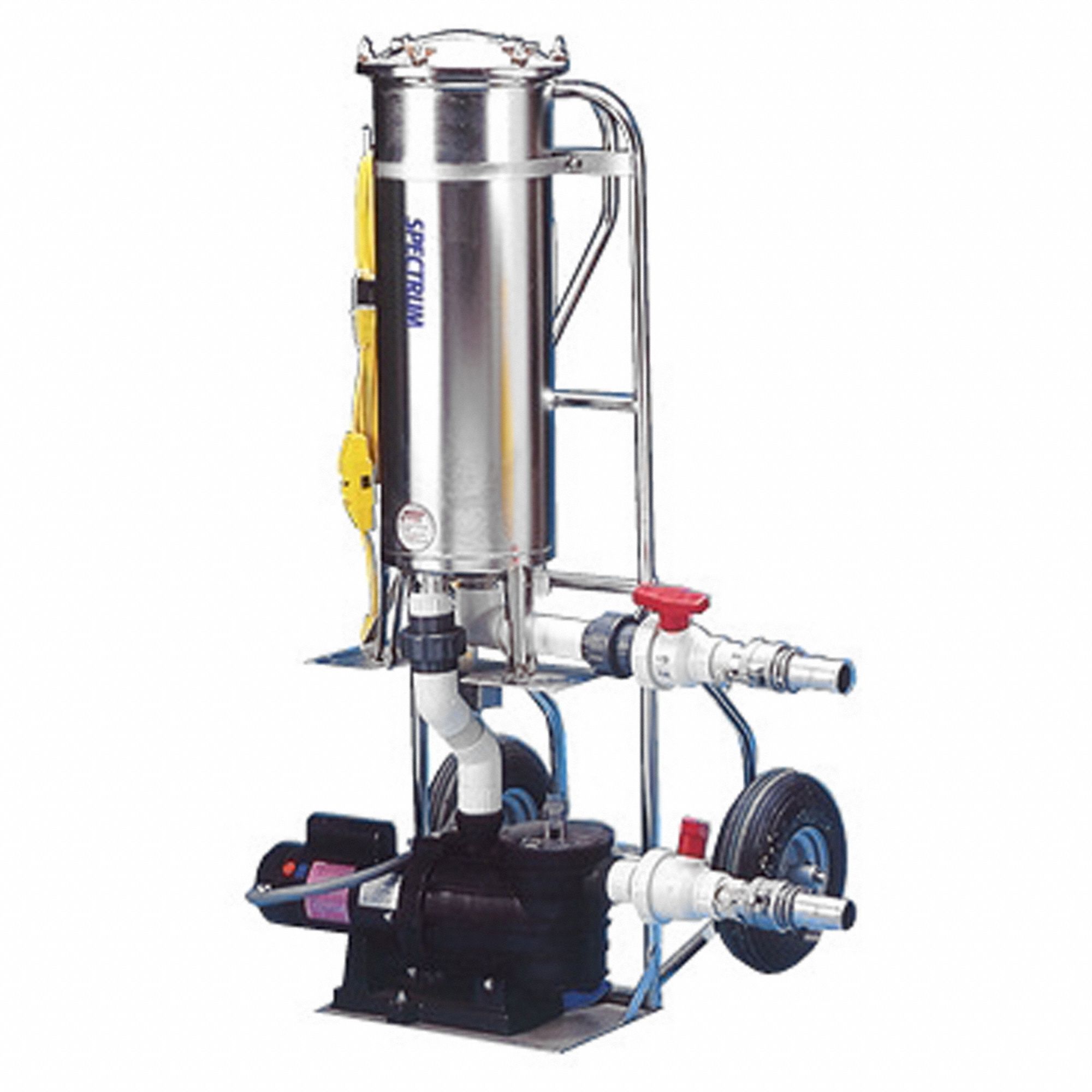 SPECTRUM, 5,400 gph Flow Capacity, Silver, Swimming Pool Portable ...