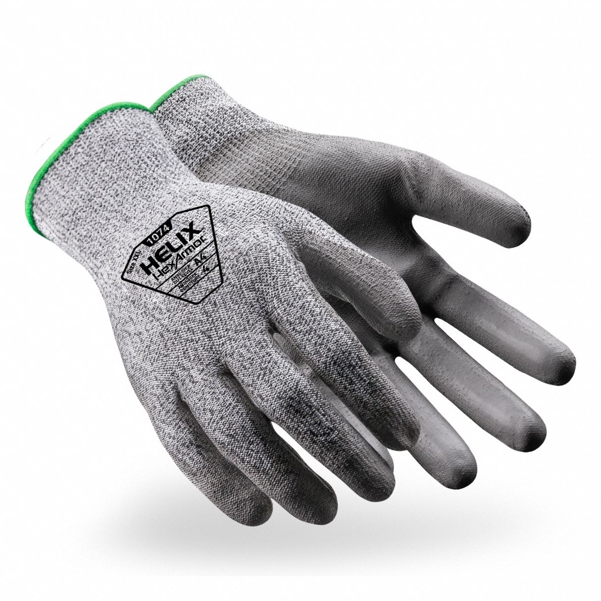 HEXARMOR, M ( 8 ), ANSI Cut Level A4, Knit Gloves - 810KY9|1074-M (8) - Grainger