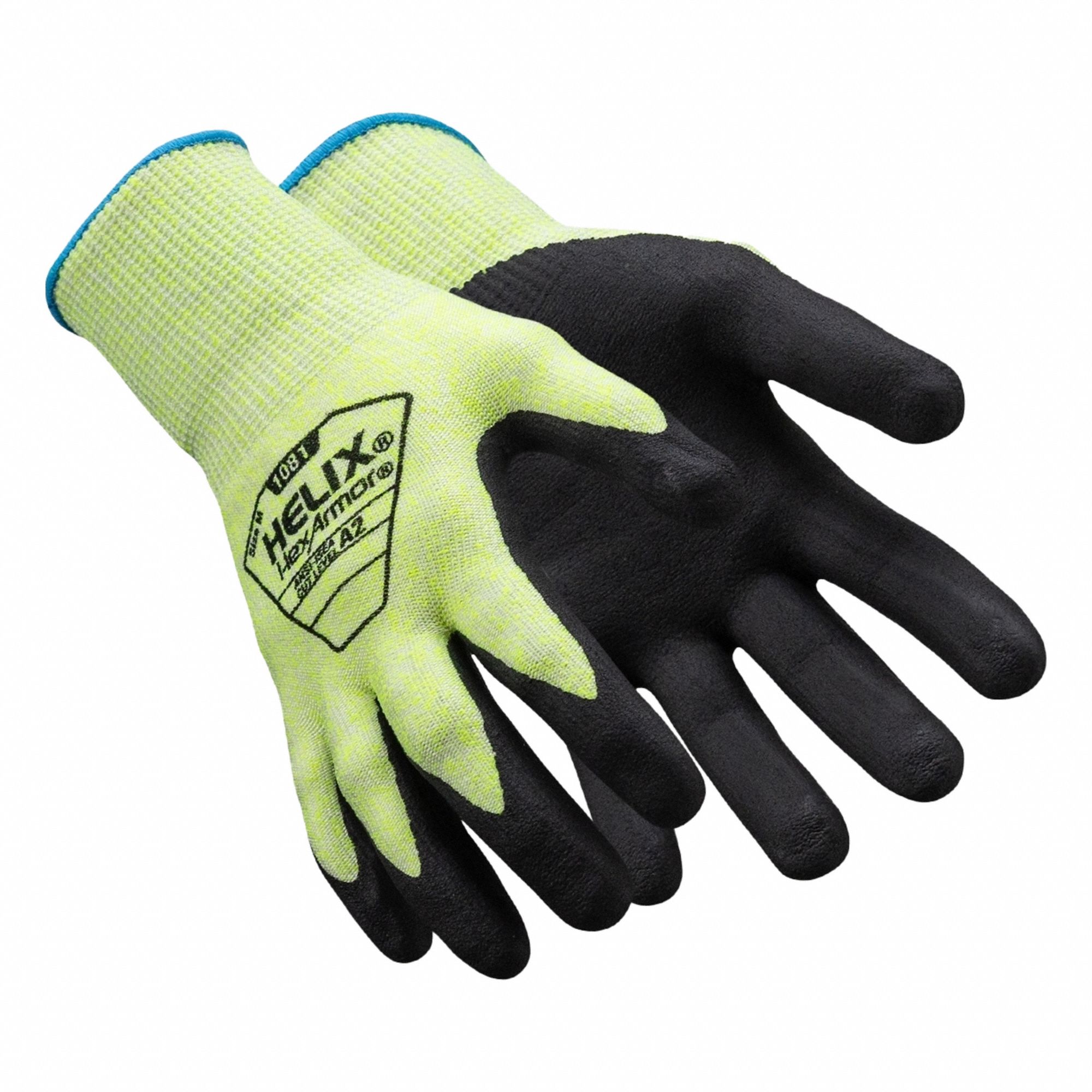 HEXARMOR, XS ( 6 ), ANSI Cut Level A2, Knit Gloves - 855T64|1081-XS (6) - Grainger