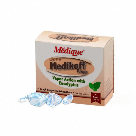 MEDIQUE, Menthol, 5 Individual Doses, Cough Drop - 817TV7|10905 - Grainger