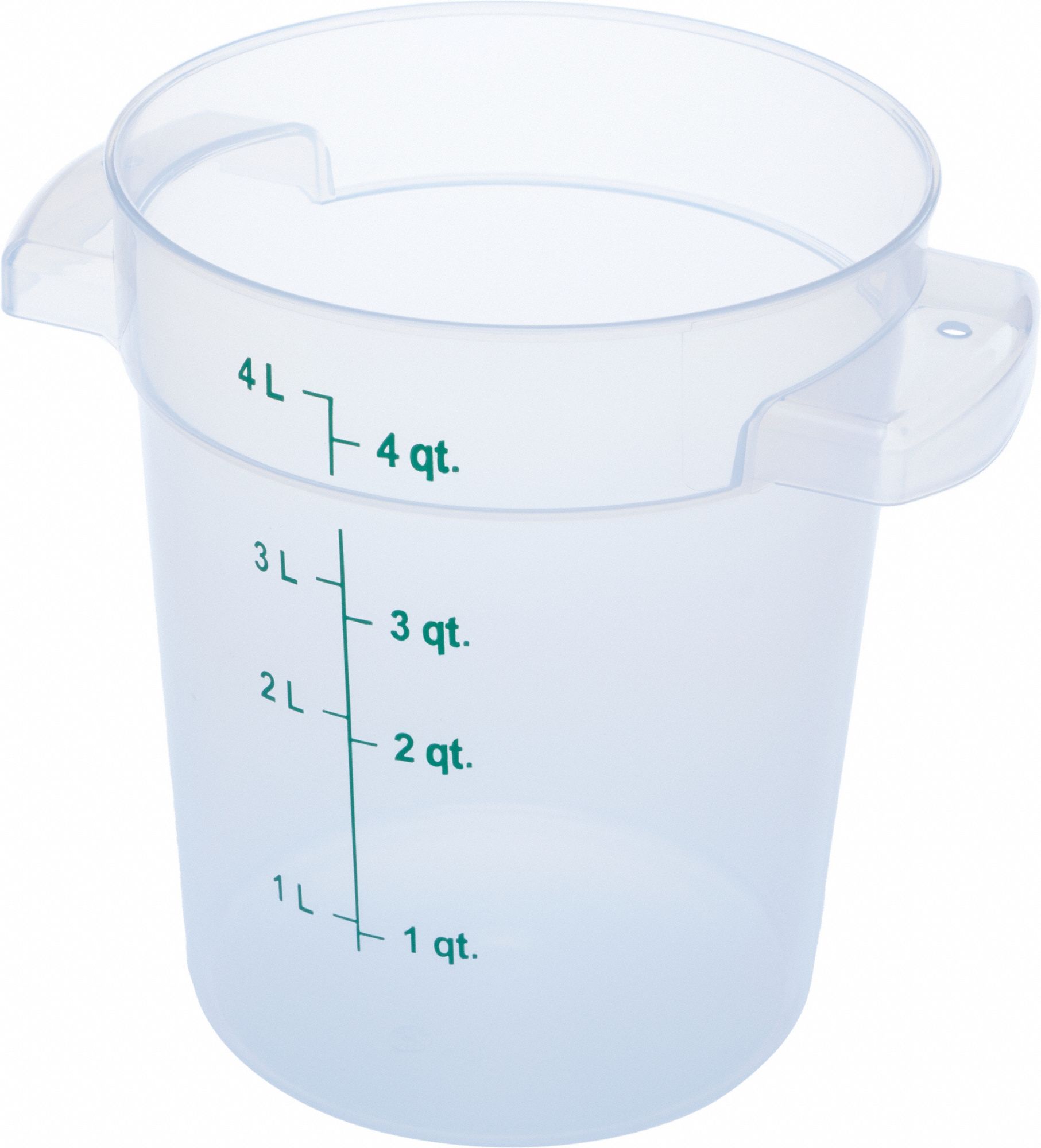 CARLISLE, 4 qt Capacity, Clear Body, Food Storage Container - 826AL2 ...