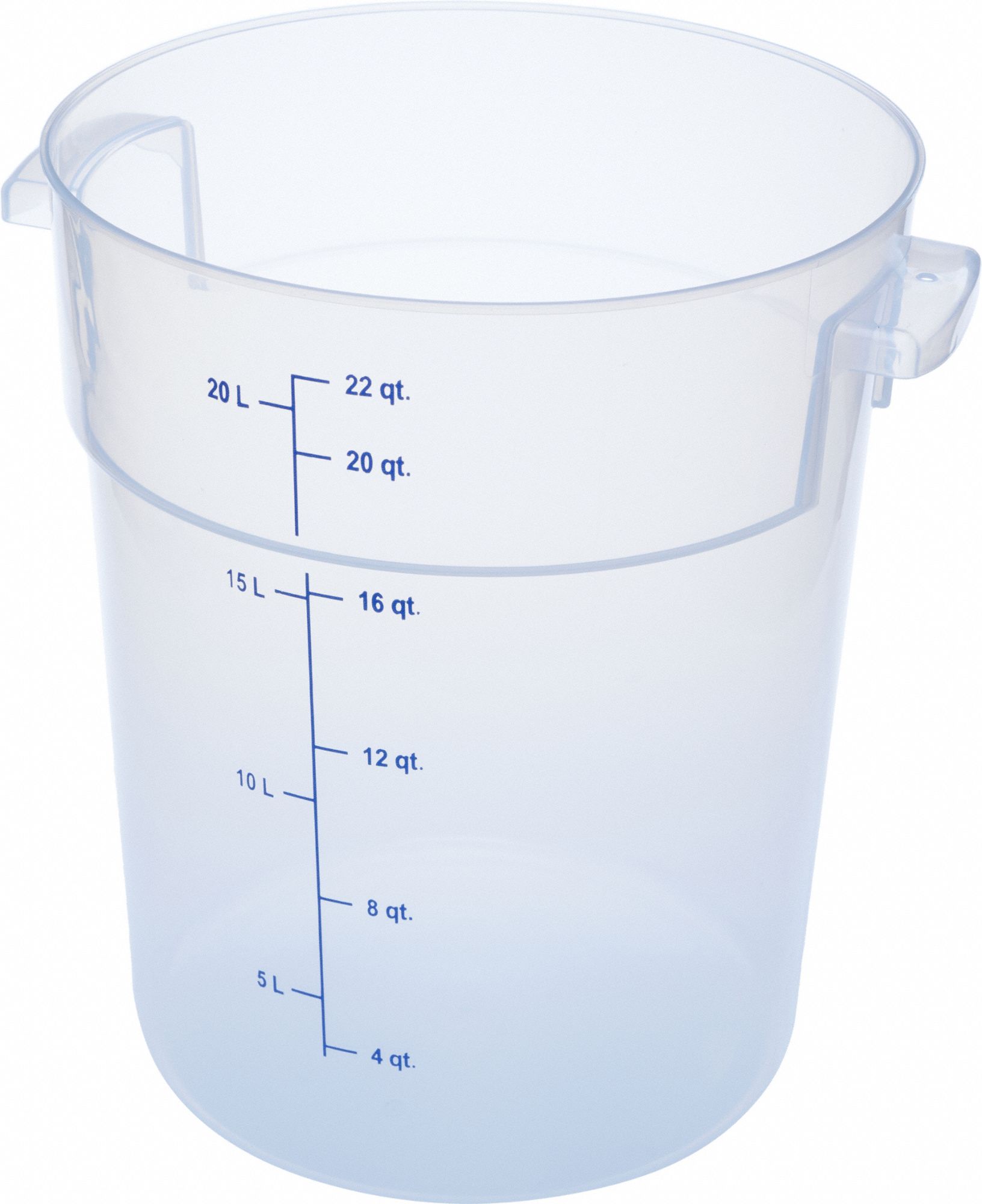 CARLISLE, 22 qt Capacity, Clear Body, Food Storage Container - 826AL5 ...
