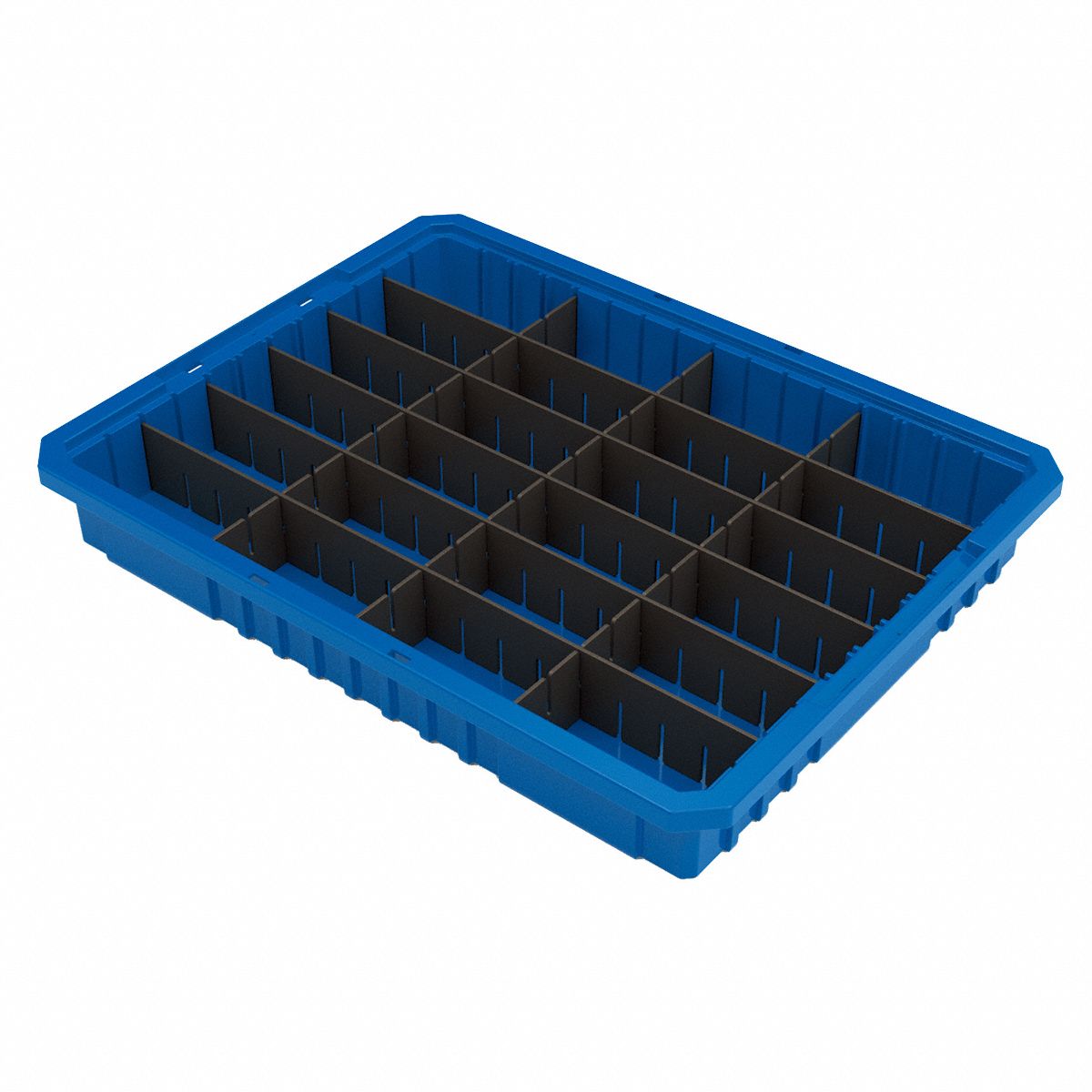 AKRO-MILS Divider Box: 0.47 cu ft, 22 3/8 in x 17 3/8 in x 3 in, Blue ...