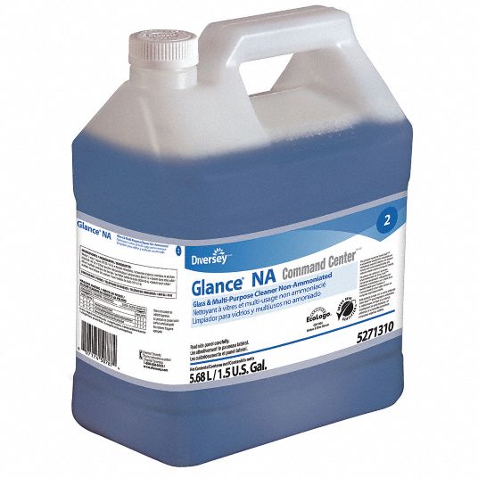 DIVERSEY Glass and Multi-Surface Cleaner: Glance NA, 2, Fits Command ...