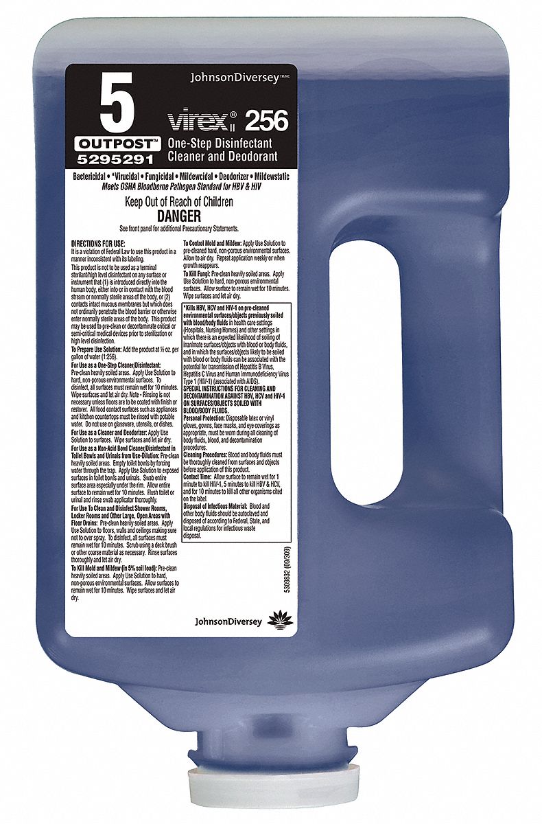 Disinfectant/Deodorant Cleaner,Size 3L - Grainger