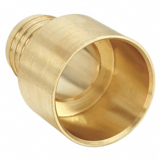 ZURN, 1 7/8 in ID x 1 1/2 in Pipe x 1 1/2 in ID Size, Cup x Barbed ...