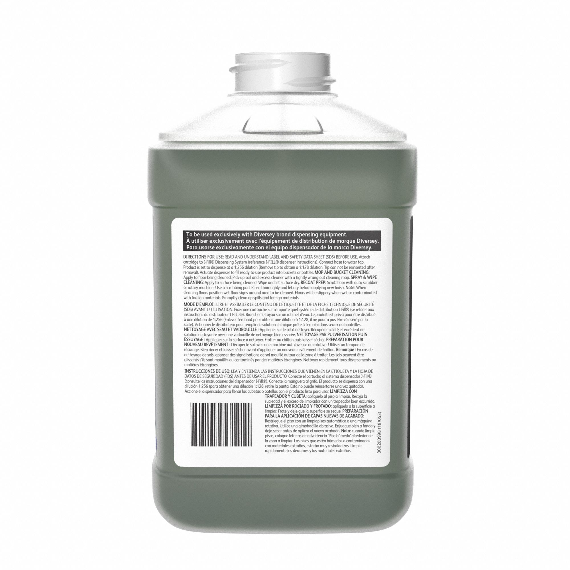 DIVERSEY General Purpose Cleaner: Gp Forward, 8, Fits J-Fill Dispenser ...