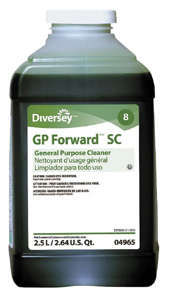 DIVERSEY General Purpose Cleaner: Gp Forward, 8, Fits J-Fill Dispenser ...