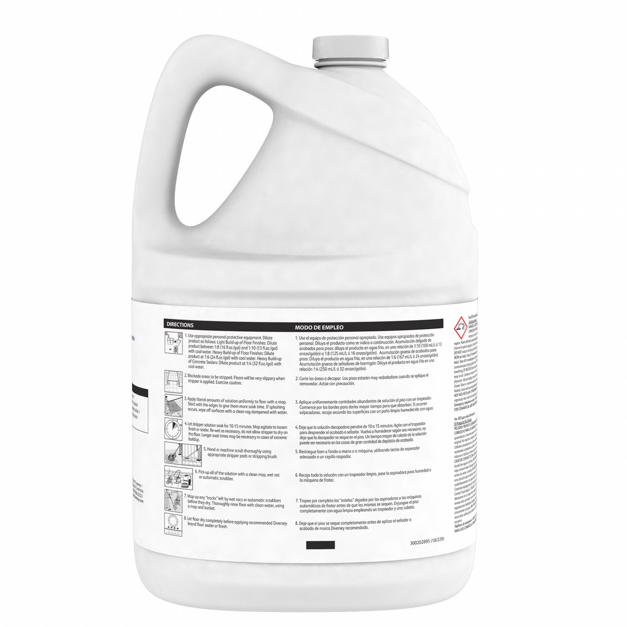 DIVERSEY Butyl Free Floor Stripper: Jug, 1 gal Container Size ...