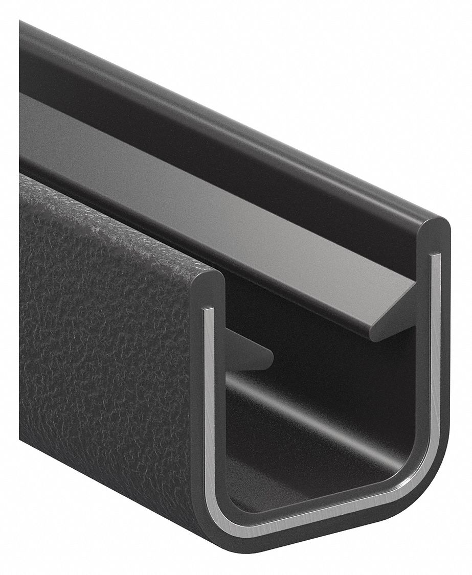 TRIM LOK INC, Double Gripping Finger, 25 ft Overall Lg, Edge Trim ...