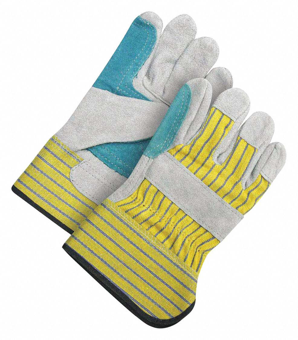 BDG, L ( 9 ), Double Palm, Leather Gloves - 55LC59|30-1-271DP - Grainger