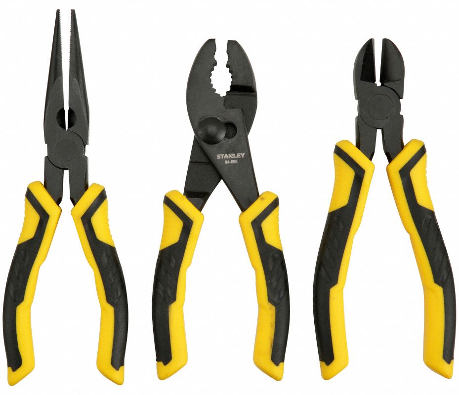 STANLEY Juego de Pinzas Diagonal , Punta Larga , Tipo Chofer 3 pinzas ...
