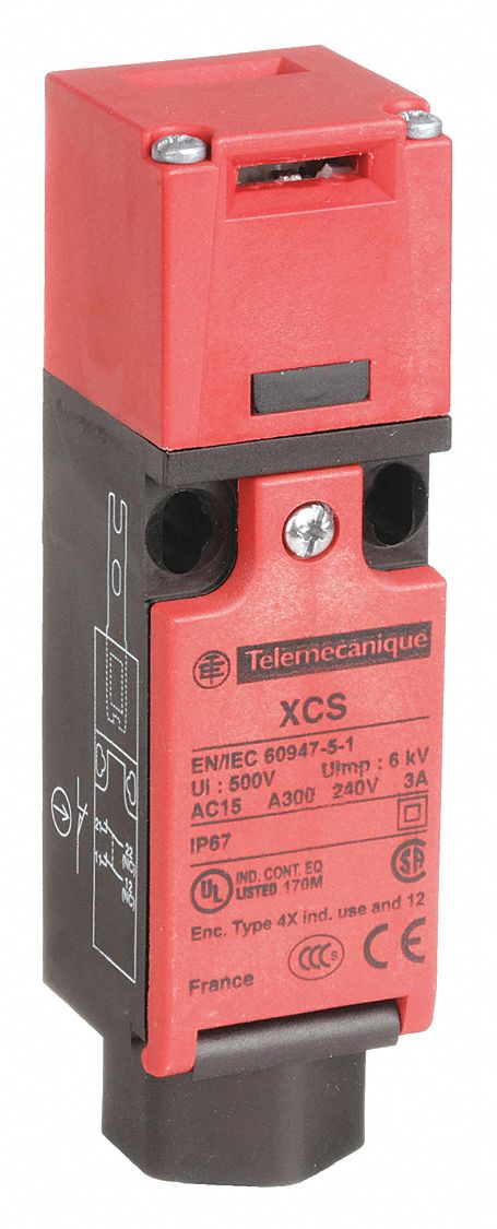 TELEMECANIQUE SENSORS SAFETY INTERLOCK SWITCH, XCSPA SERIES, 2NC ...