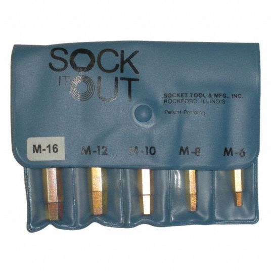 SOCK IT OUT, 5 Pc, 10.00mm/12.00mm/16.00mm/6.00mm/8.00mm Capacity ...