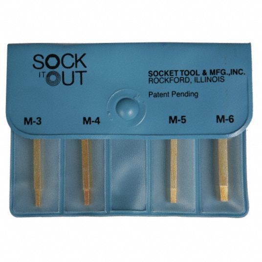 SOCK IT OUT, 4 Pc, 3.00mm/4.00mm/5.00mm/6.00mm Capacity, Screw ...