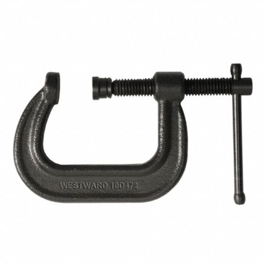 Regular Duty Forged Steel C-Clamp, 10 in Max. Opening, 5 15/16 in ...