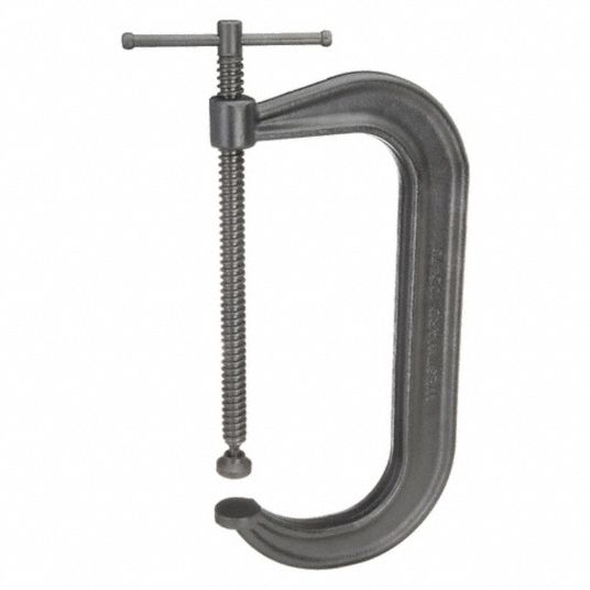 Regular Duty Forged Steel C-Clamp, 12 in Max. Opening, 6 1/4 in Throat ...
