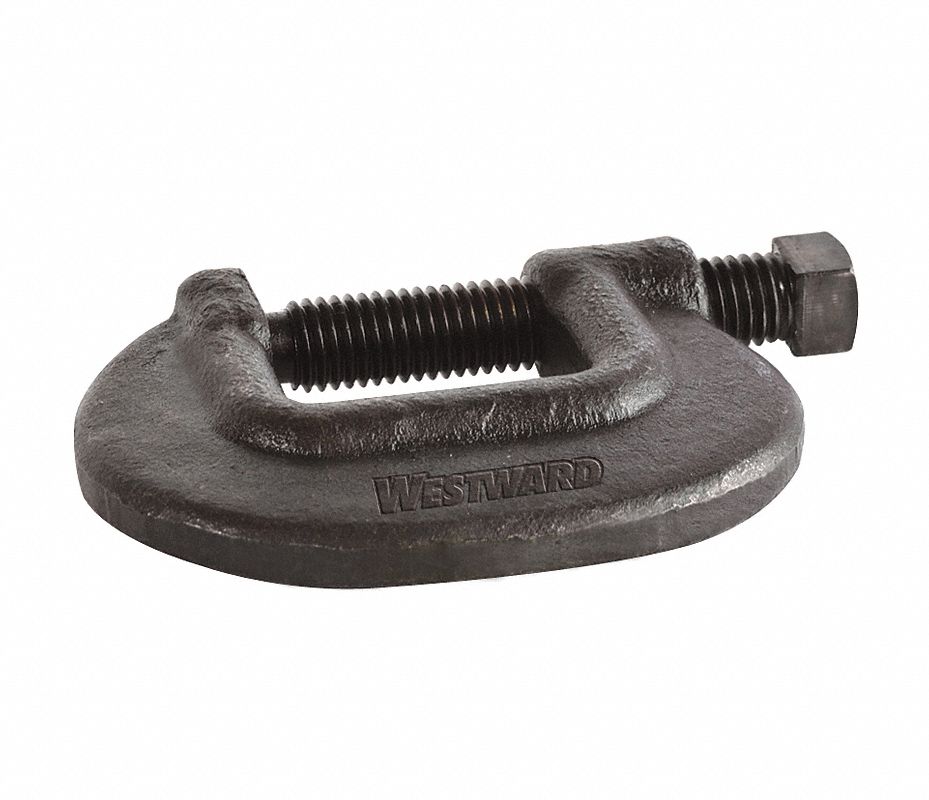 WESTWARD Abrazadera en C, Uso Regular, Acero Forjado, 3-5/16" Abertura ...